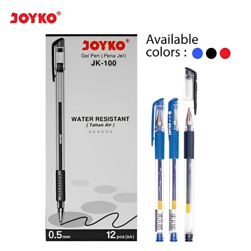 Jual JOYKO JK-100/JK-100NT GEL PEN (1PAK/12PCS) | Shopee Indonesia