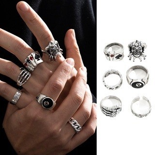 Jual Cincin Charvez Palmer Ring Geometri Unisex Alloy Gold Silver ...