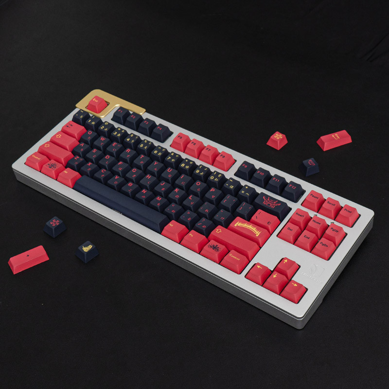 Jual Yongqiu GMK Higanbana Keycaps Hitam Merah PBT cherry Profile untuk ...