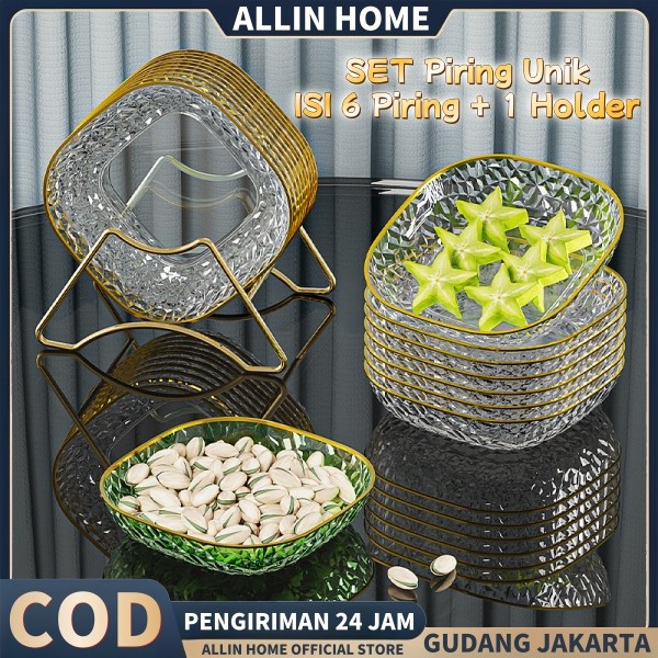 Jual Set PET Piring Persegi / Meja Makan Dim Sum Piring / Rumah Tangga ...