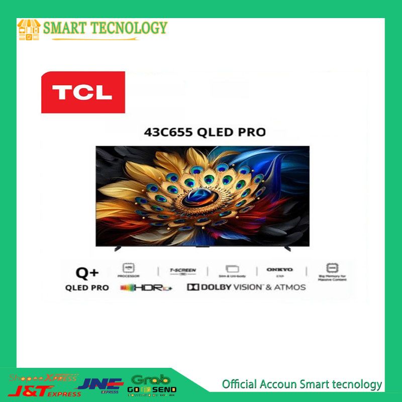 Jual TCL 43C655 QLED PRO 4K UHD 43 Inch Smart Google TV w/ ONKYO 2.1CH free ongkir bandar ...
