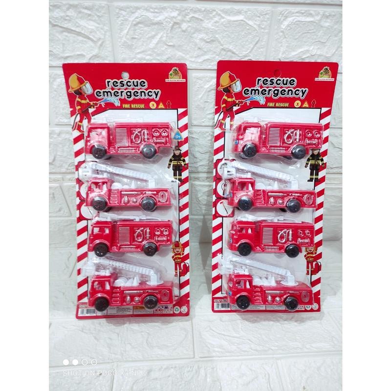 Jual MAINAN ANAK MOBIL PEMADAM KEBAKARAN SET 4 / MOBIL PEMADAM RESCUE ...