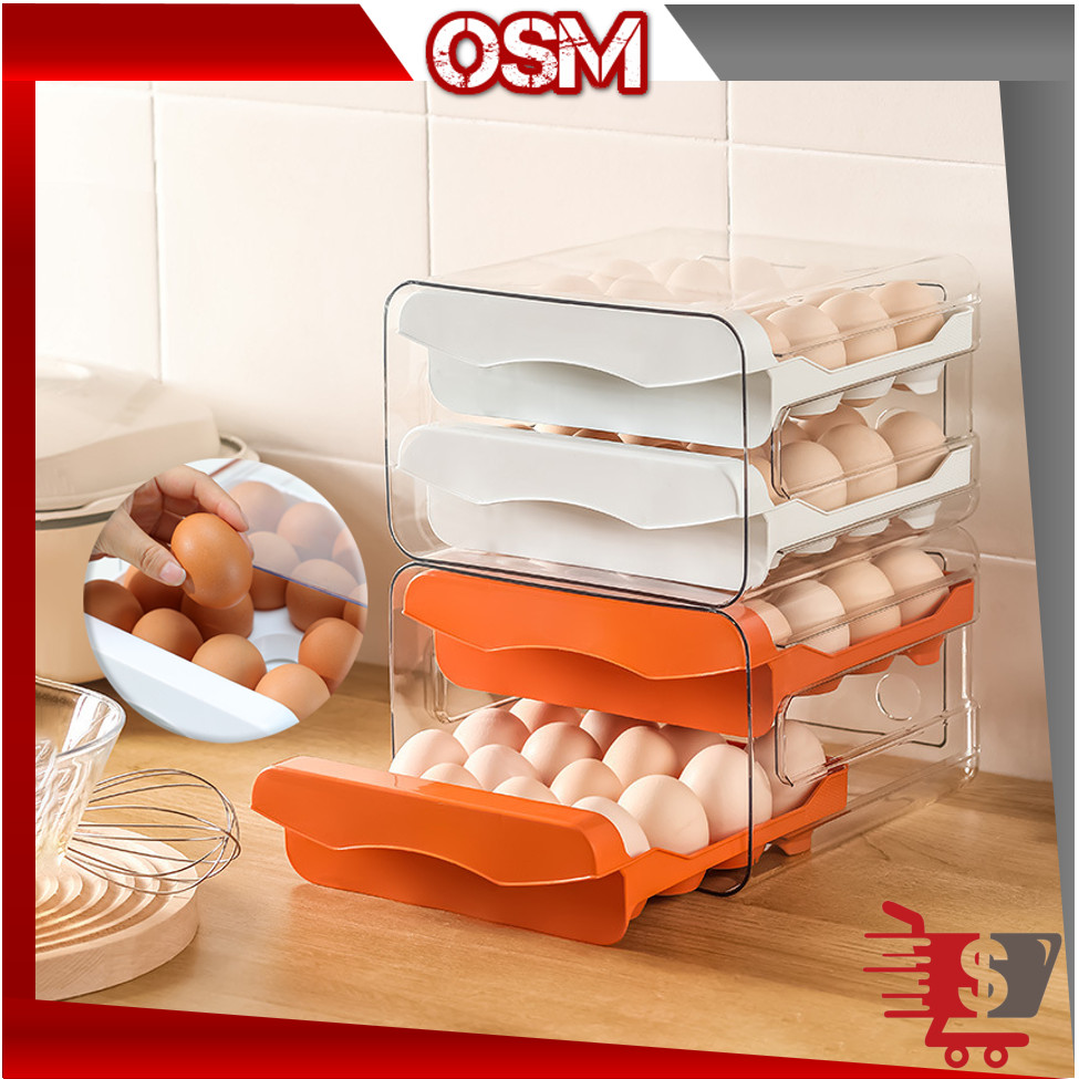 Jual OSM - H6474 Tempat Penyimpanan Telur 2 Tingkat / Egg Container ...