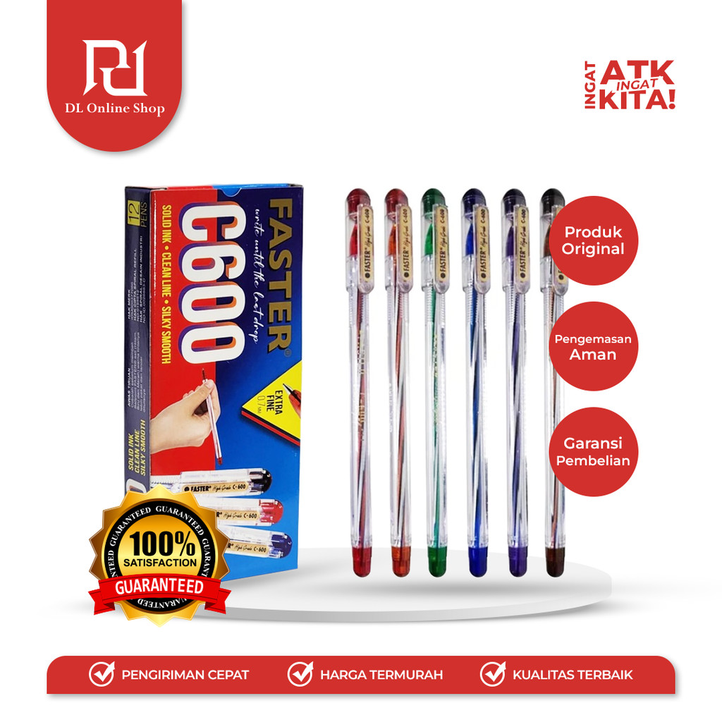 Jual FASTER PULPEN C600 (1LSN/ 12PCS) | Shopee Indonesia