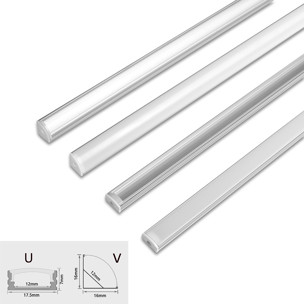 Jual 1-30pcs/Lot perfil aluminio led Corner Aluminium Profile Channel ...