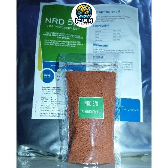 Jual Pelet NRD 5/8 3/5 Micro Pakan ikan Guppy Cupang Betta Tetra Udang Hias - 100 gram Fish ...