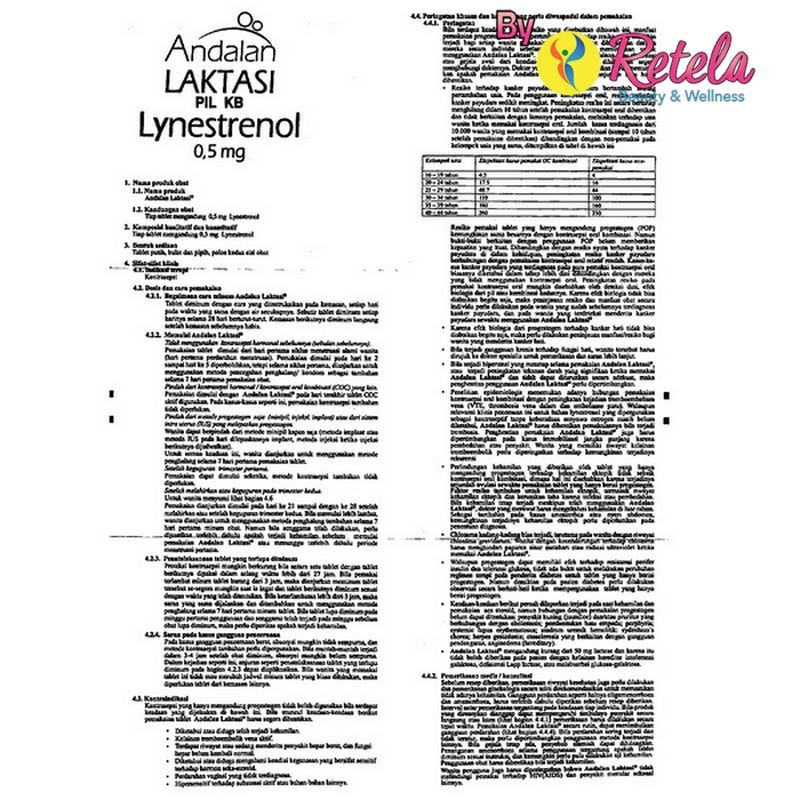 Jual ANDALAN LAKTASI PIL KB 1 BLISTER 28 TABLET | Shopee Indonesia
