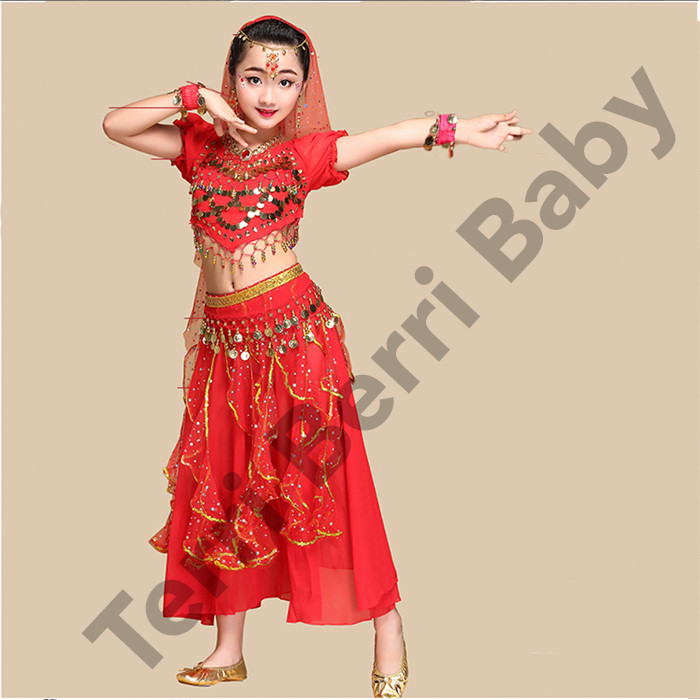 Jual REAL Kostum pakaian adat tradisonal India girl belly dance setelan ...