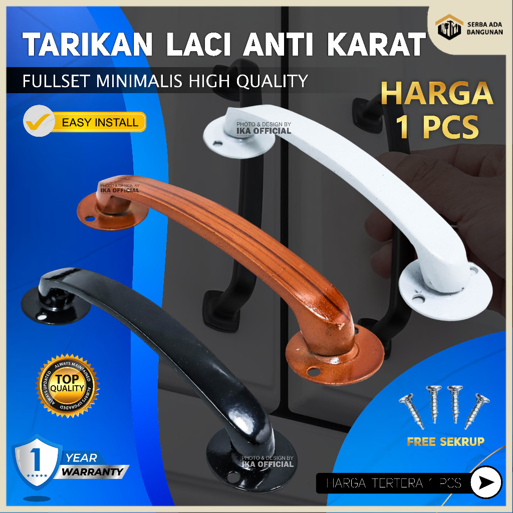 Jual Handle Tarikan Laci Pegangan Lemari / Gagang Tarikan Knob Knop ...