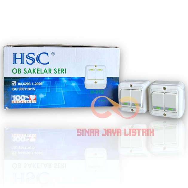 Jual Saklar Merk HSC 912 Seri OB Outbow Warna Radium Putih | Shopee ...