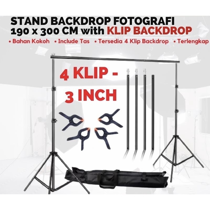 Jual MINIHOME - Tiang Backdrop 3M 10ft Studio Photo Foto untuk Green ...