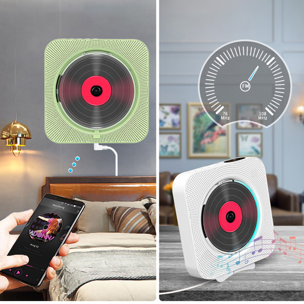 Jual Portable CD Player With Bracket Wall Mounted Music Players ...