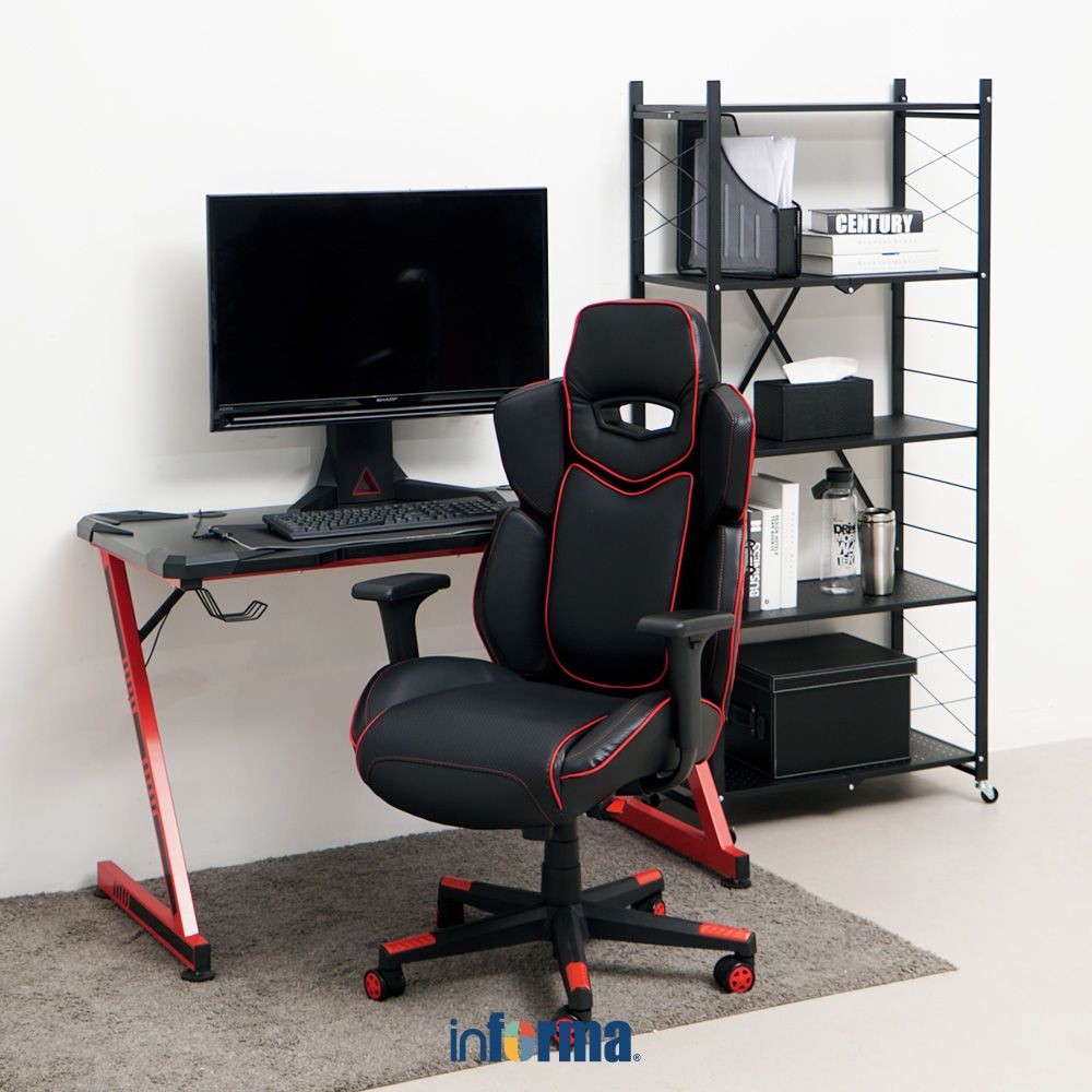Jual Informa Corvus Kursi Gaming - Merah/Hitam Gaming Chair Tempat ...