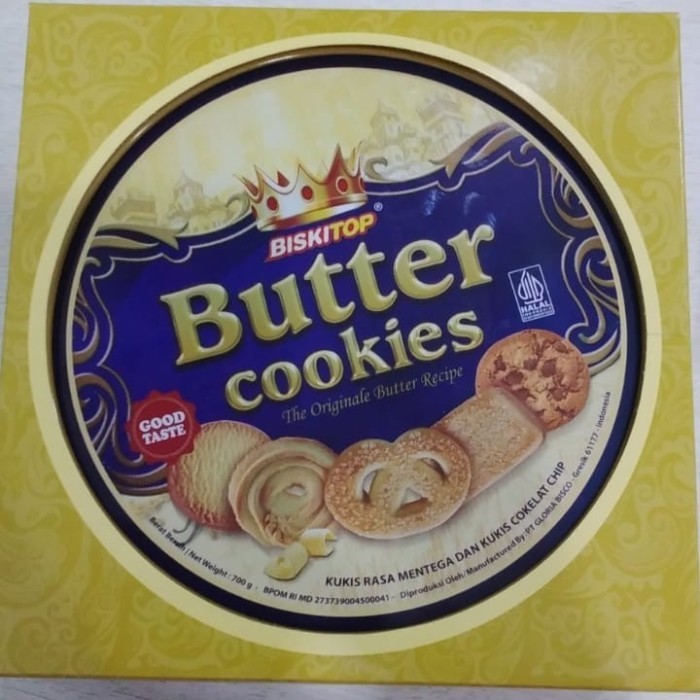 Jual Biskitop Butter Cookies 700gr / Kue Lebaran / Biskuit Kaleng ...