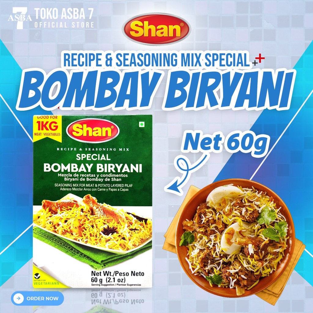Jual SHAN SPECIAL BOMBAY BIRYANI 60G | Shopee Indonesia