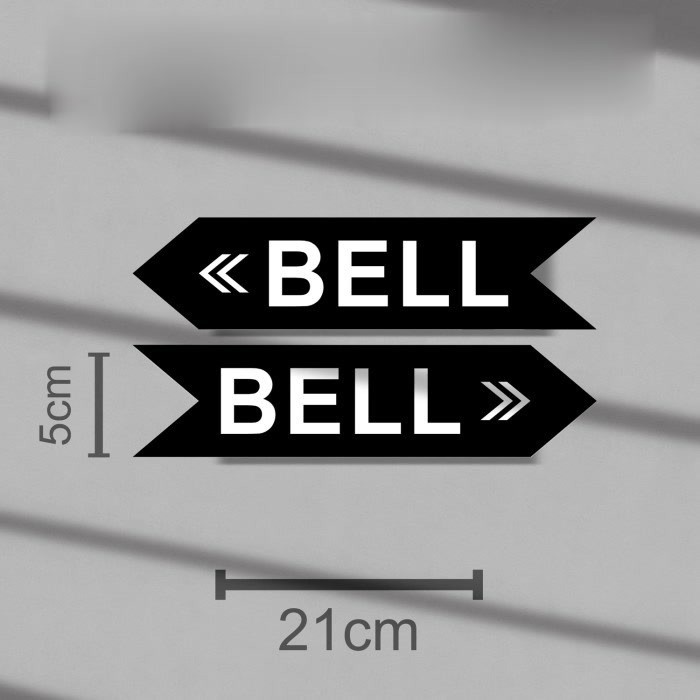 Jual Sign acrylic Arah Bell - Penunjuk arah BELL kanan kiri Sign Board ...