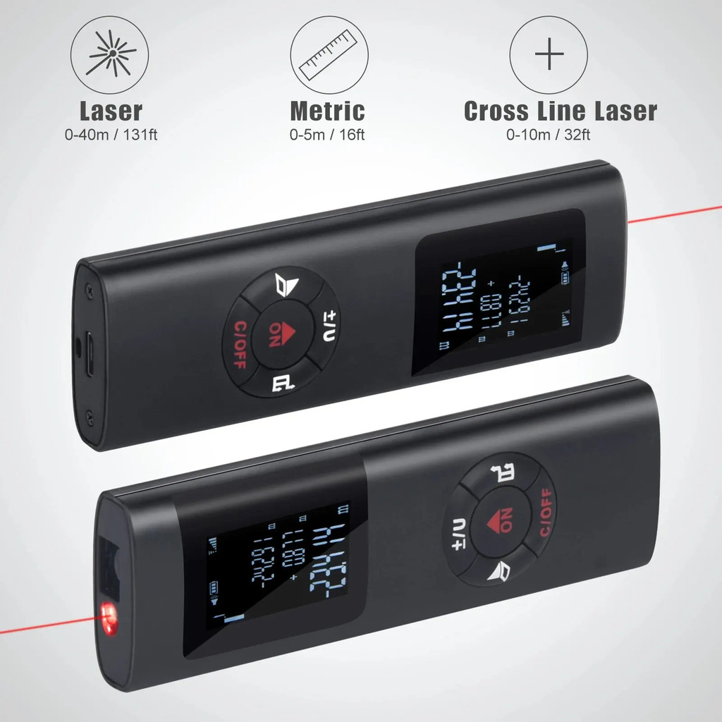 Jual 40M/60M Mini Smart Laser Distance Meter Measure Infrared ...