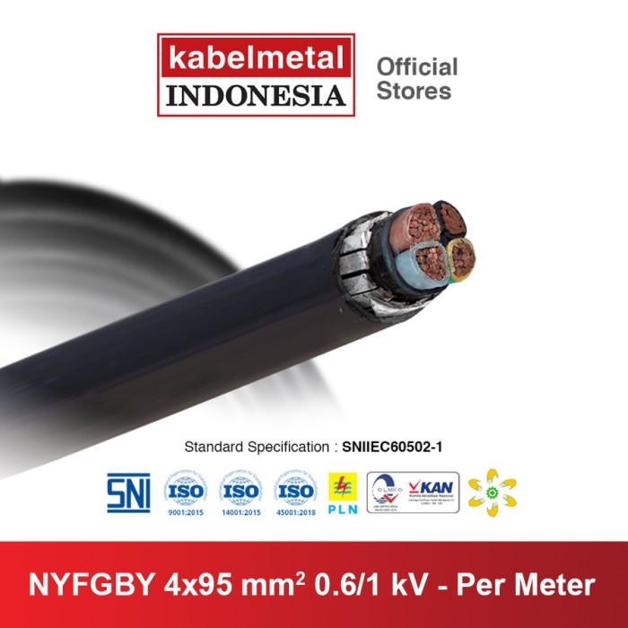 Jual Kabel NYFGBY 4x95 mm Per Meter kabelmetal INDONESIA - Tanam Bawah ...