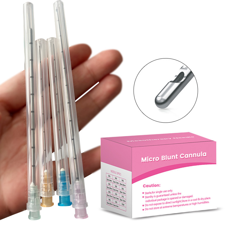 Jual Micro Tip Blunt Cannula for Filler 18G 20G 21G 22G 25G 27G 30G 25/38/50/70mm Disposable ...
