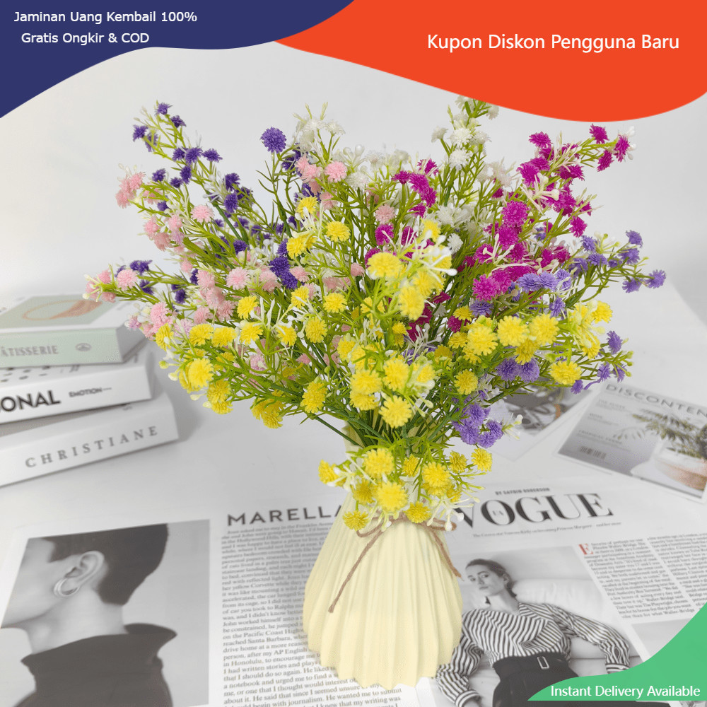 Jual Bunga Baby Breath Artificial Bunga Gypsophila Plastik Bunga Hias ...
