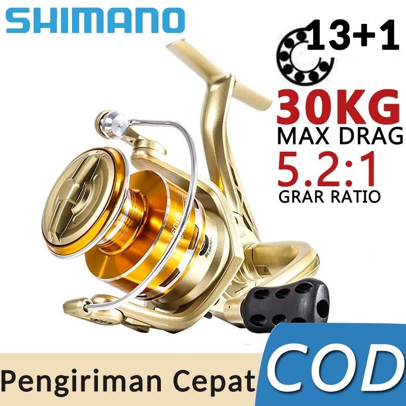 Jual 【COD】Reel Pancing Asli Besi Fishing Reel AC1000-7000 Reel Pancing ...