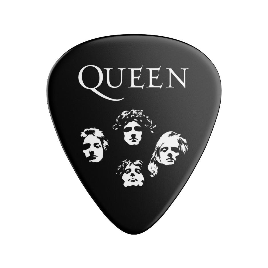 Jual Pick Gitar Queen PVC Acrylic Tipis Sedang Tebal 0.7-1.35mm ...