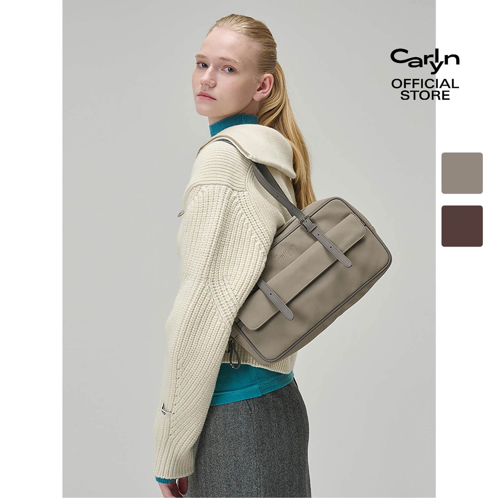 Jual Tas Carlyn - Rizzle Suede Brown - Handle Shoulder Crossbody Bag ...