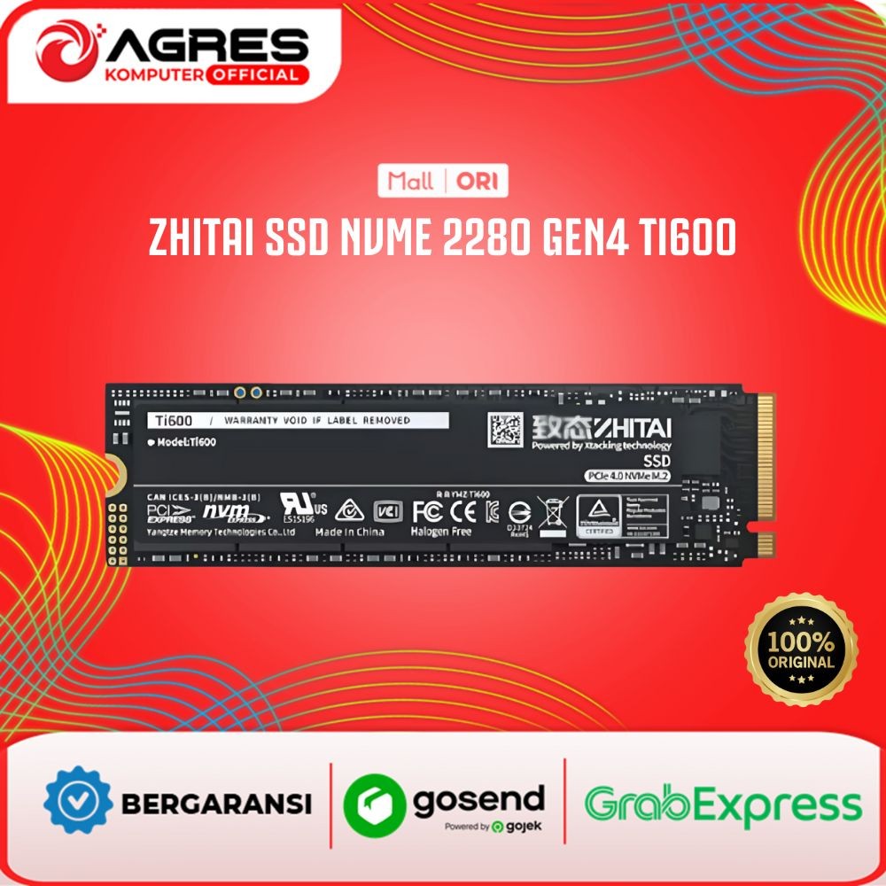 Jual ZHITAI SSD NVME GEN4 TI600 1TB 2TB 4TB PCIE 4.0 M.2 2280 5Y - UP ...