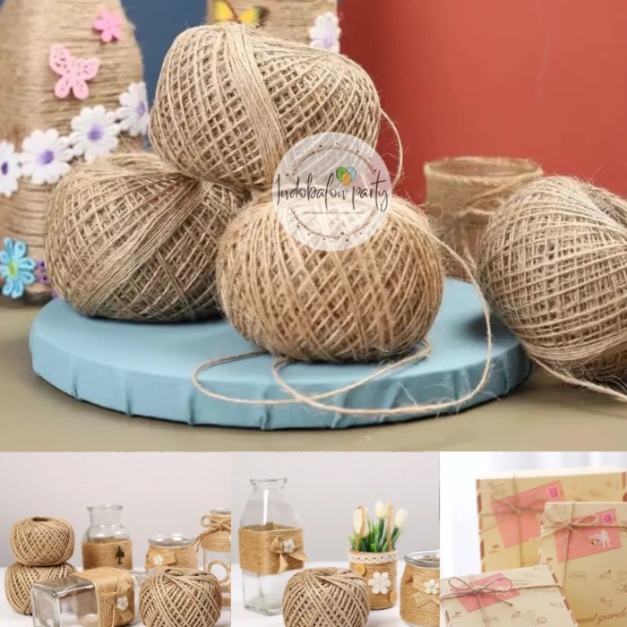 Jual Hemp rope / tali goni vintage / tali rami per roll 50 meter ...