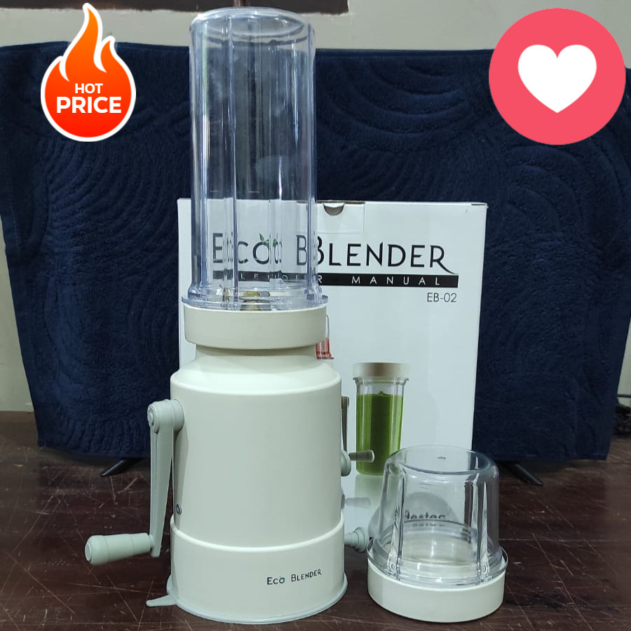 Jual Destec Blender Tangan Manual 2 Tabung ECO EB-2 Irit Listrik ...