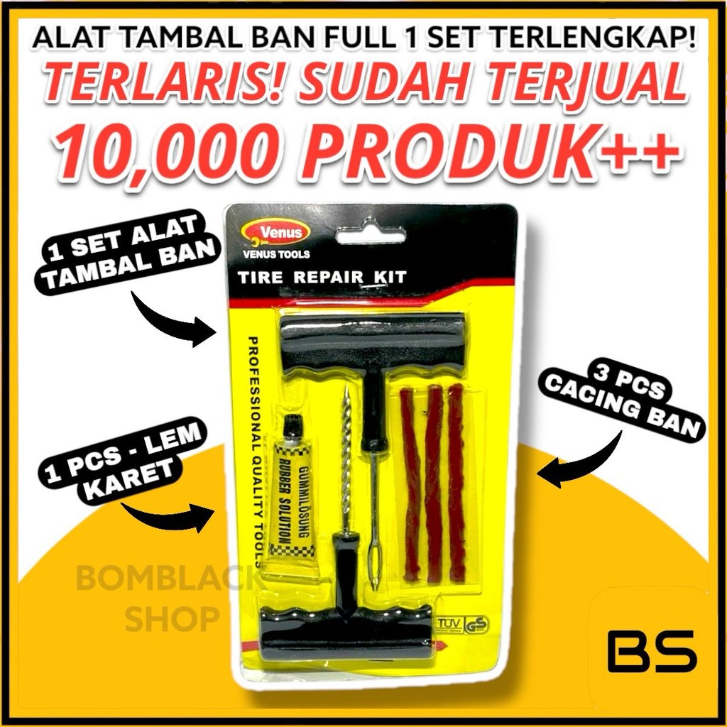 Jual alat tambal ban tubles RRT/ 1 set tambal ban tubeless murah ...