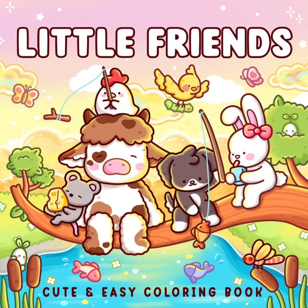 Jual Buku mewarnai anak tk,Little friends,coloring book for adults,buku ...