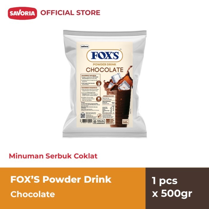 Jual FOX'S Powder Drink Chocolate - Bubuk Minuman Coklat 500g | Shopee ...