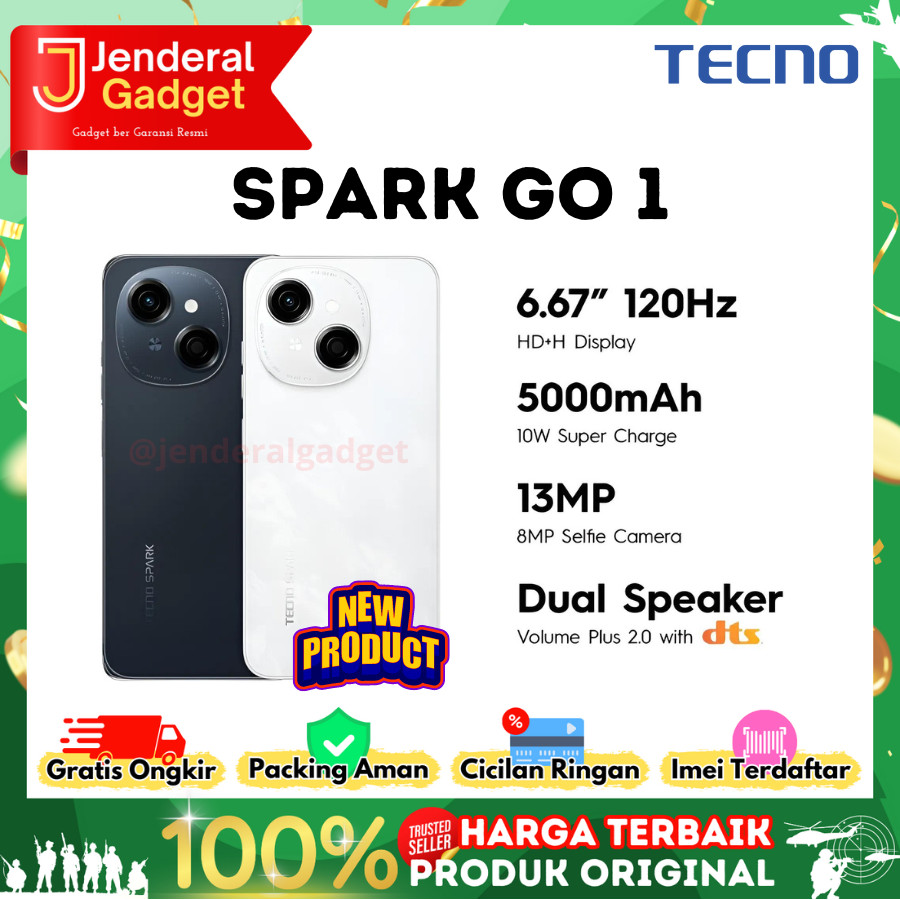 Jual Tecno Spark Go 1 4/64GB android | Shopee Indonesia