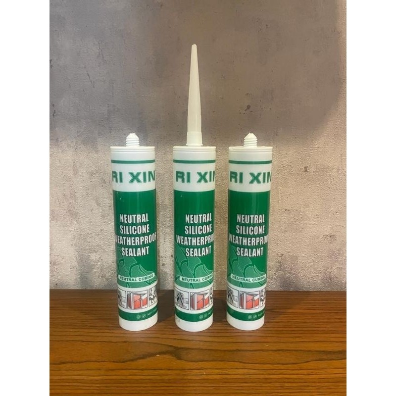 Jual Lem silicone sealant botol kaca NETRAL tidak asam, tidak bau Rixin ...