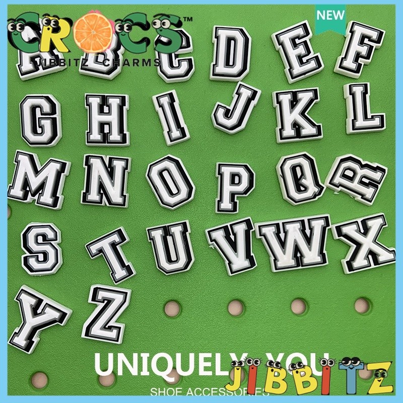 Jual Jibbitz crocs charms Shoe Buckle Hole Shoe Accessories English ...