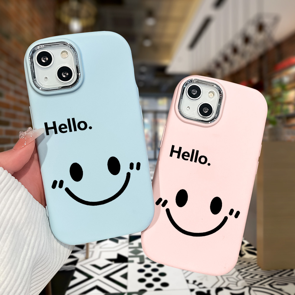 Jual UCUC OPPO F9 New Smiley face Pattern Design Silver Edge Lens Untuk ...
