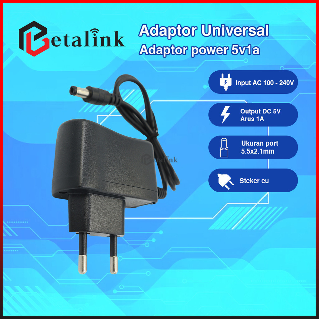 Jual [BARANG BARU] Adaptor 5V-1A untuk power tambahan USB HUB 5 VOLT ...