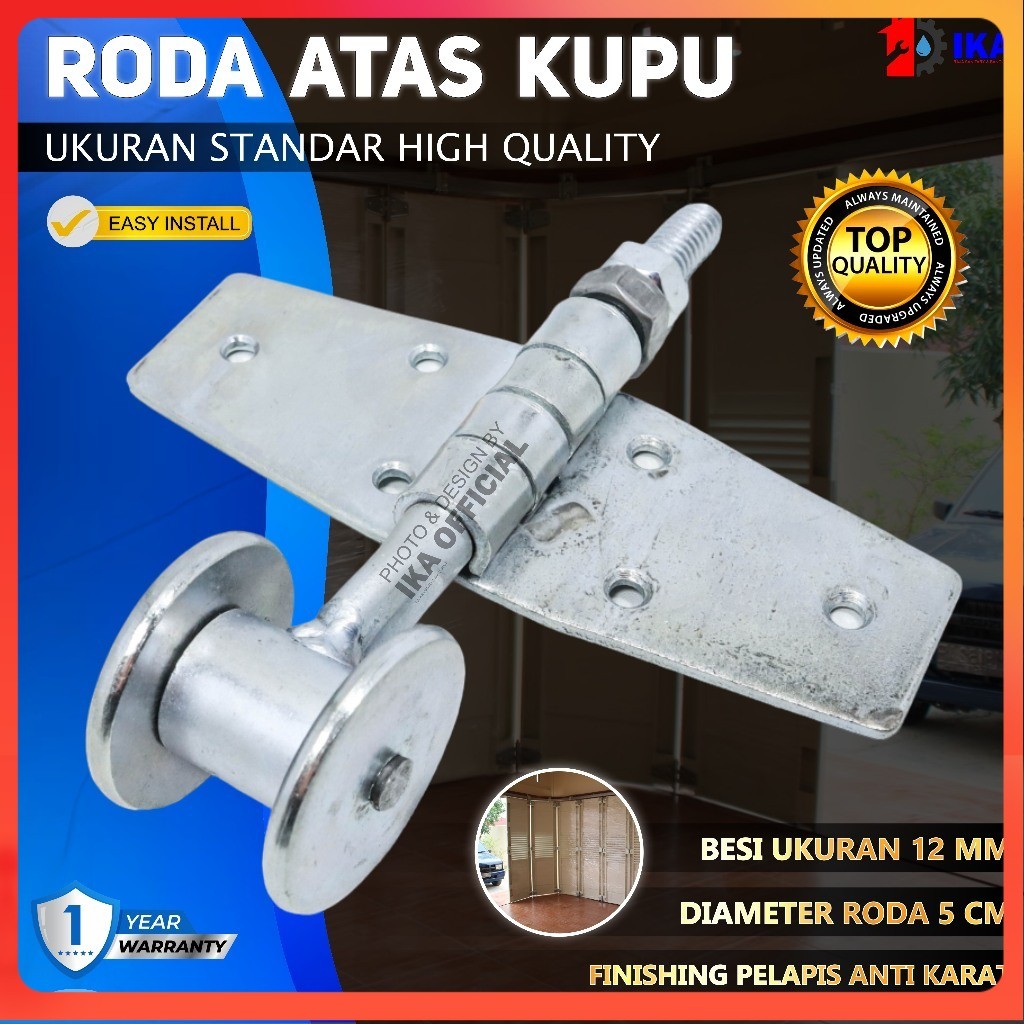 Jual Roda atas kupu roda gantung pintu lipat handerson aksesoris pagar ...