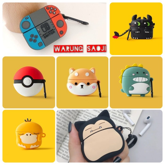 Jual Casing Case SoundPEATS Air4 Lite / Air 4 Lite Case Cover Pouch Silicone Kartun Lucu ...