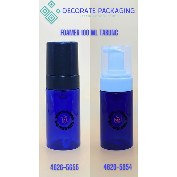 Jual Botol Foamer 100 ml Tabung Biru / Botol Foamer / Botol Pump Foam / Botol Plastik / Botol ...