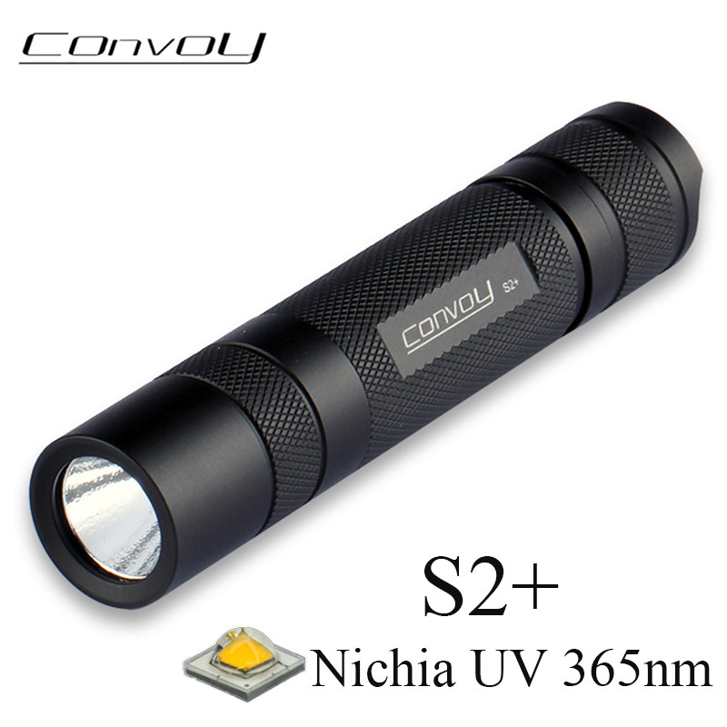 Jual Convoy S2 Plus UV Flashlight with Nichia UV 365nm Led Fluorescent Agent Detection ...