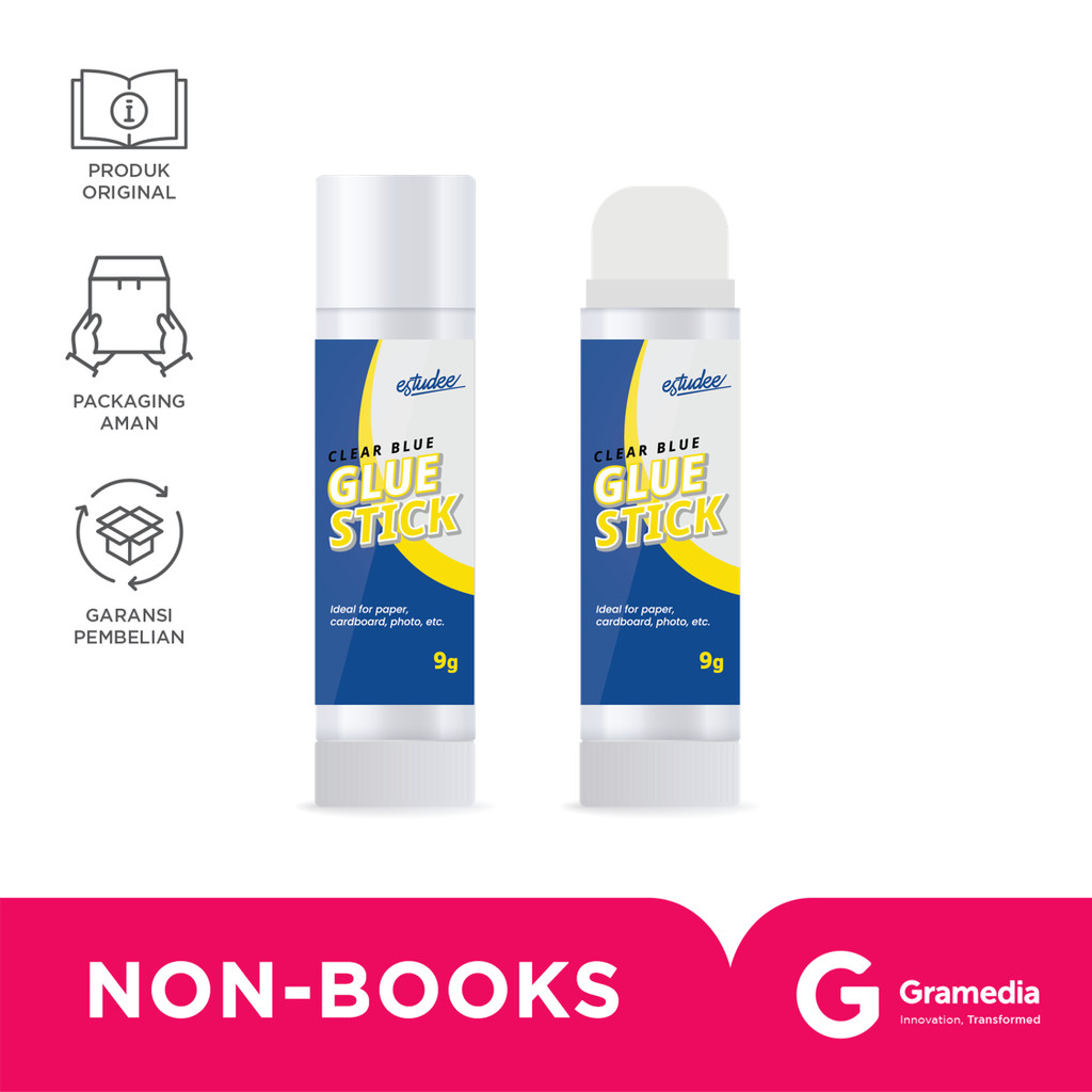 Jual Estudee Glue Stick Blue Transparent 9Gr Es-Gs9T | Shopee Indonesia