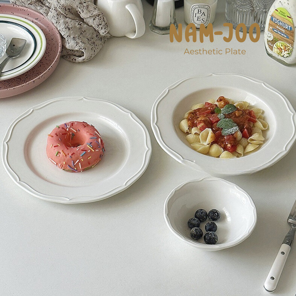 Jual [siggi] NAM-JOO Aesthetic Korean Plate / Piring Cafe Estetik ...