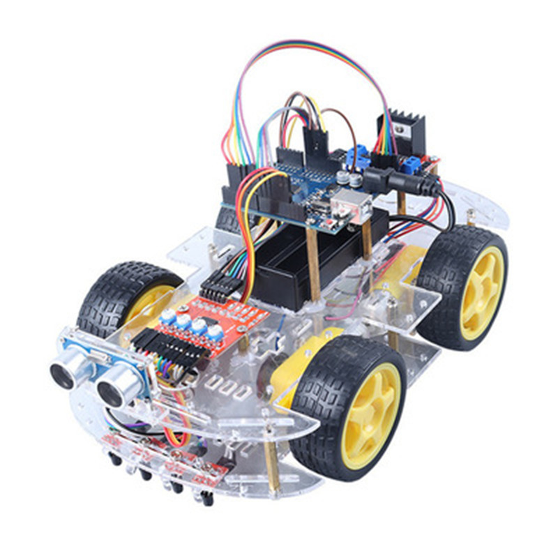 Jual 4WD Smart Robot Car Starter Kit Programming Project Education ...
