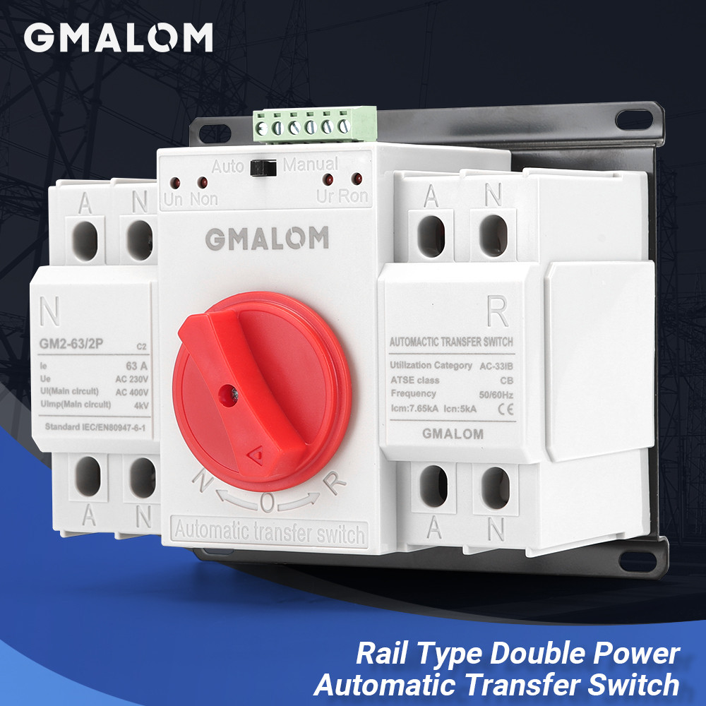 Jual ATS (CB) Dual power 2P/3P/4P 63A Dual Power Automatic Transfer ...