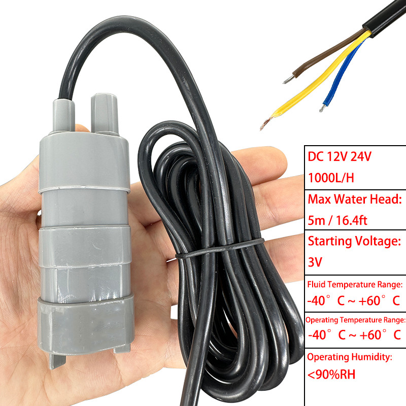 Jual Portable 12V 24V brushless motor pump 1000l /H super quiet ...