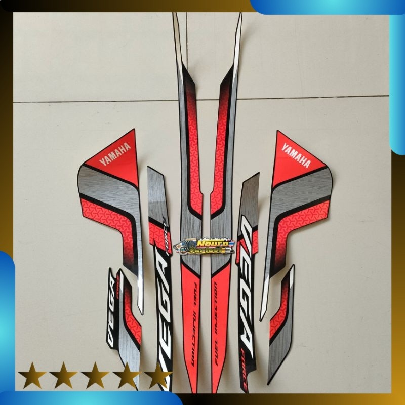 Jual Striping Yamaha Vega force 2021 2022 hitam Lis merah list body ...