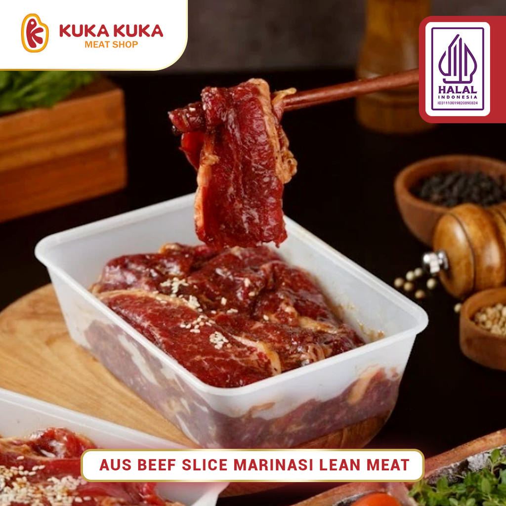 Jual AUS Beef Slice Marinasi Lean Meat / Rendah Lemak / Daging Sapi ...
