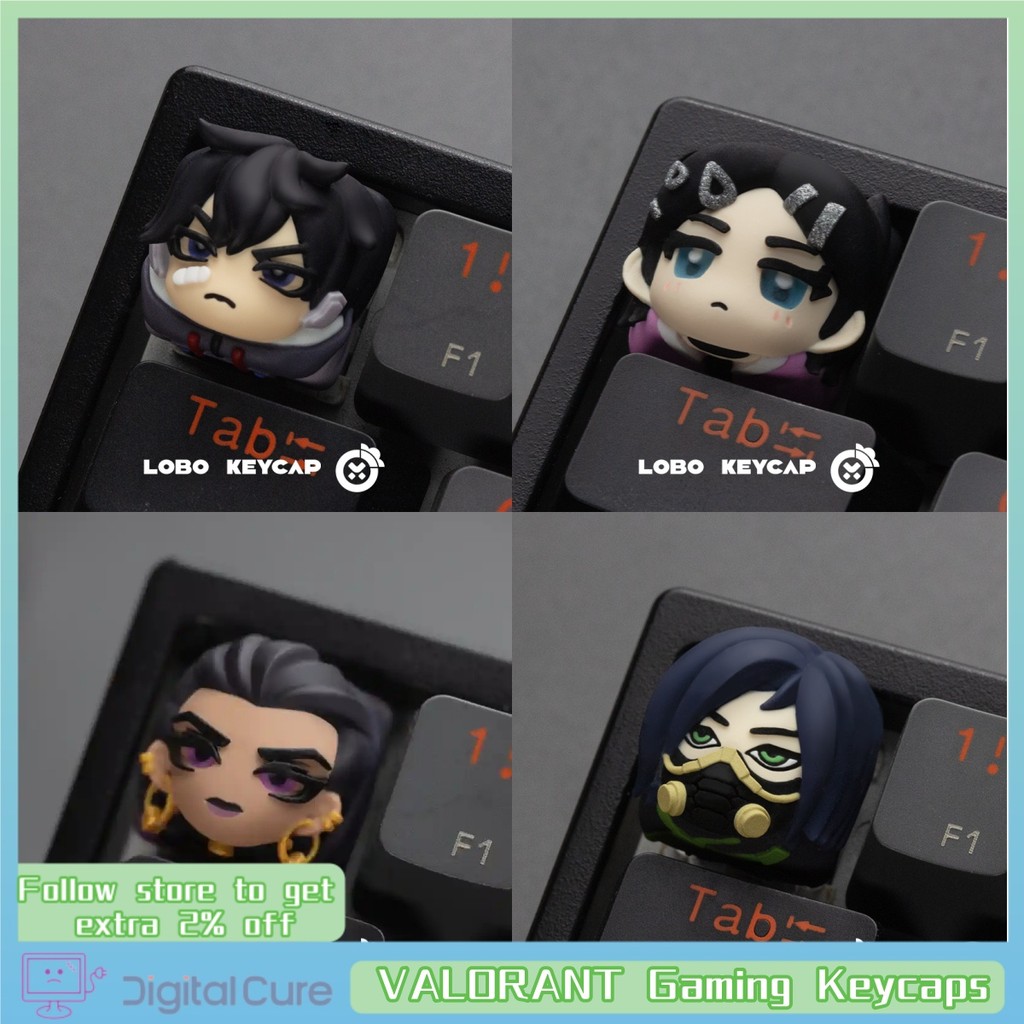 Jual Valorant Gaming Keycaps 1pcs Viper Reyna Clove Iso Character ...